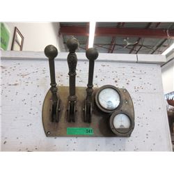 Cast Metal Movie Prop with Handles & Gauges