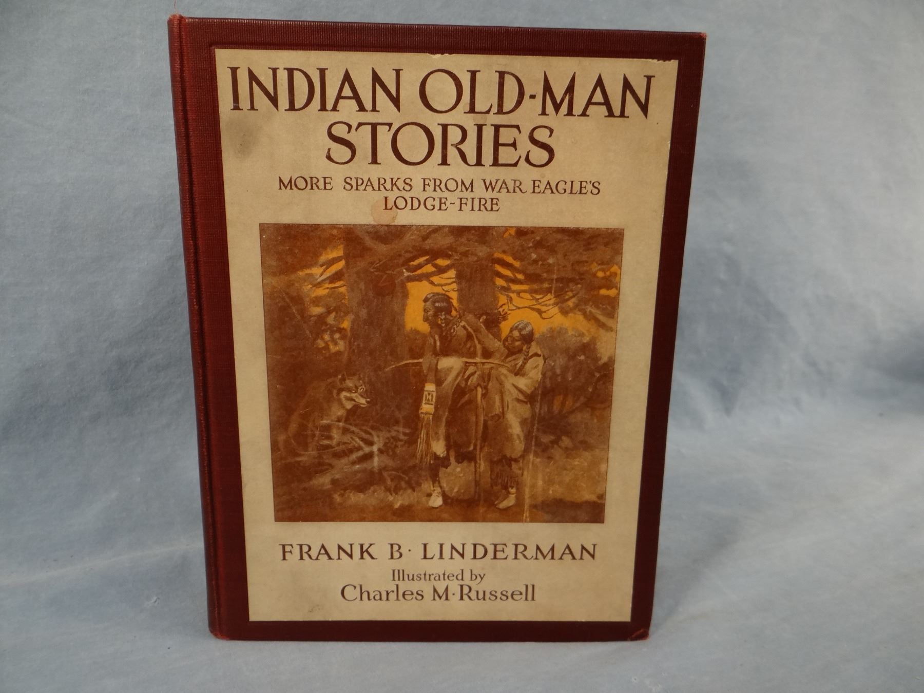 Linderman, Frank B., Indian Old Man Stories, 1920, 1st, CM Russell ...
