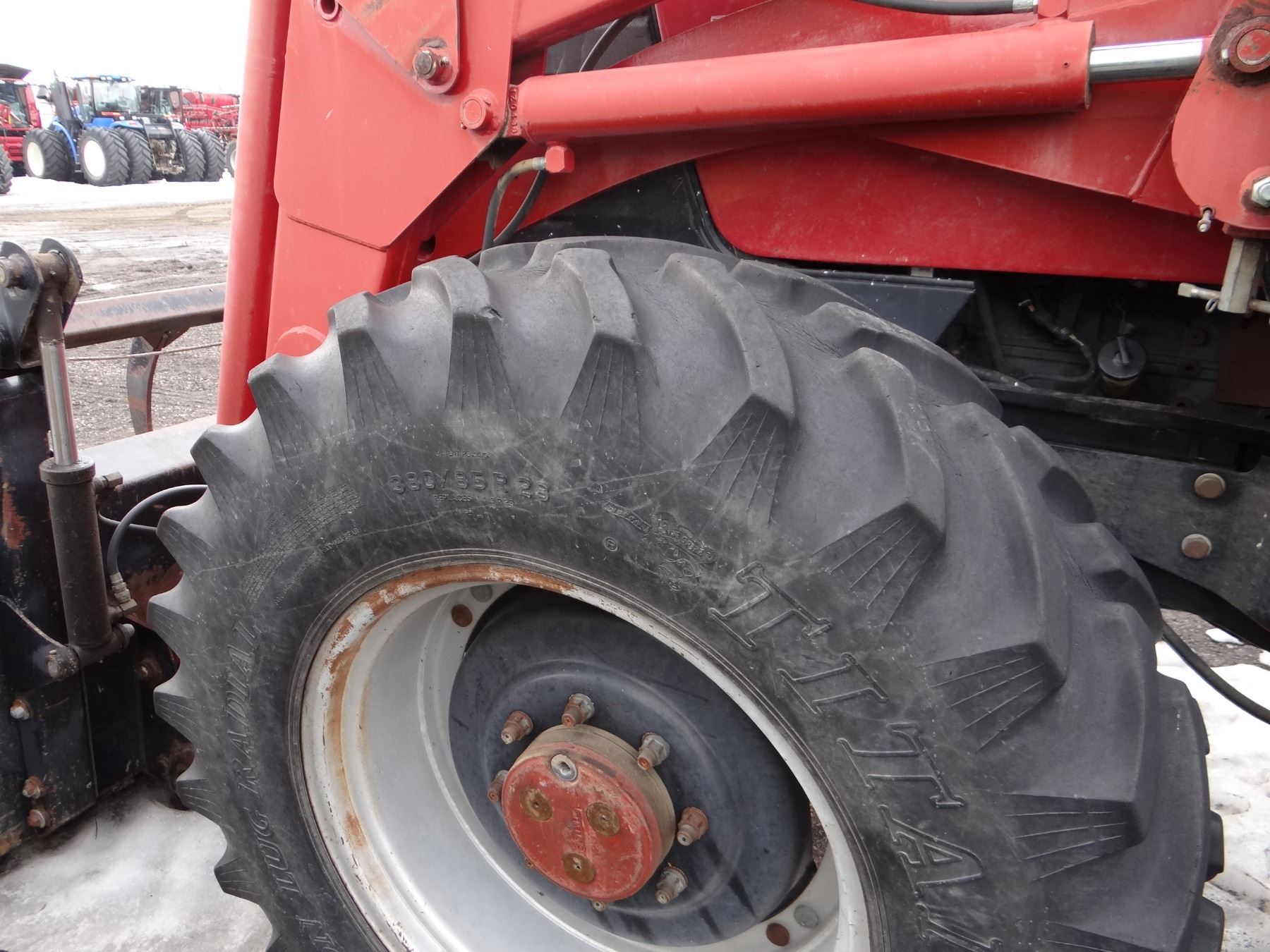 1998 Case IH MX120 tractor, MFWD, 8676 hrs., w/Case IH L300 loader ...