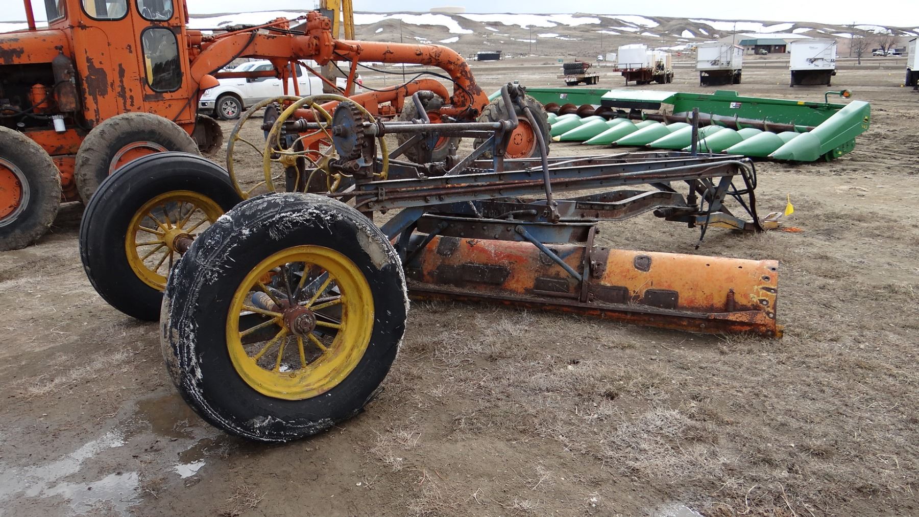 Russell Standard No. 3 grader, pull type, 11’ blade, hyd. lift, vintage