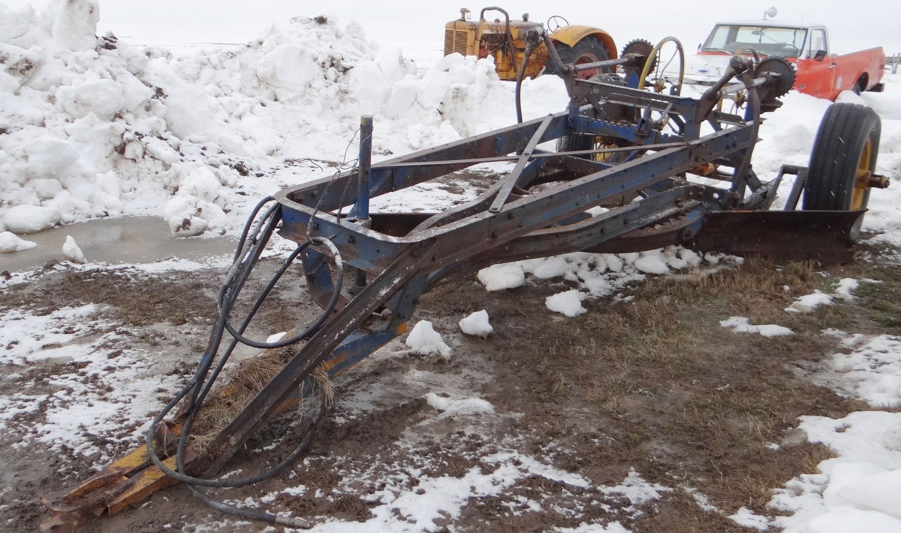 Russell Standard No. 3 grader, pull type, 11’ blade, hyd. lift, vintage