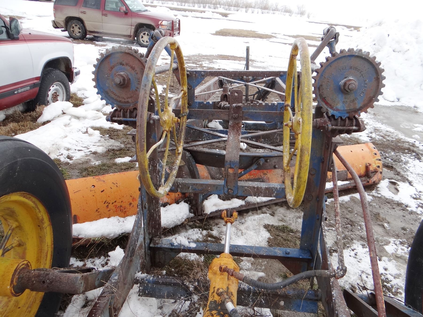 Russell Standard No. 3 grader, pull type, 11’ blade, hyd. lift, vintage