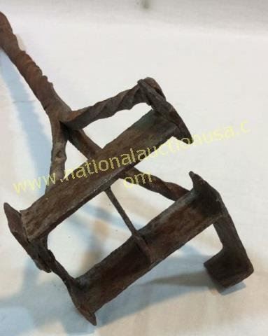 Early Hand Forged Branding Iron