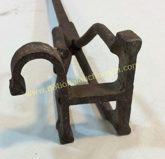 Early Hand Forged Branding Iron