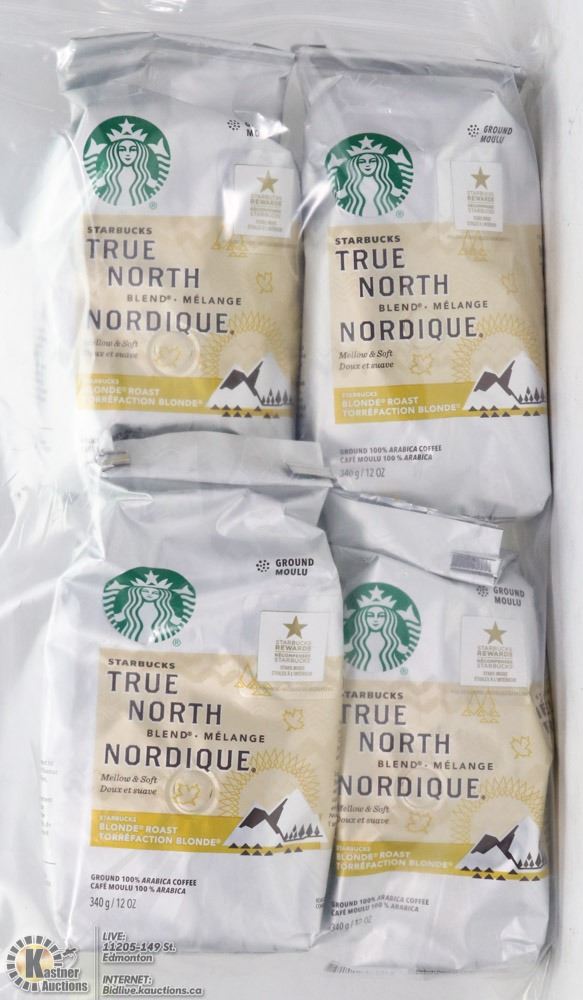 4 PACKS OF STARBUCKS COFFEE