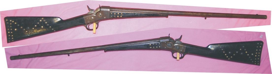 Remington fouling gun with tacks