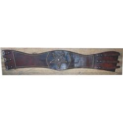 Heiser spotted star pattern bronc belt