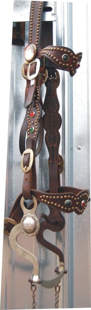 Walla Walla prison made bit on GS Garcia headstall