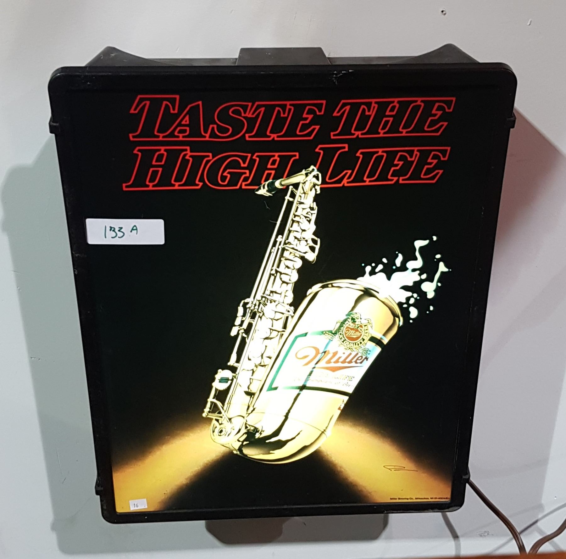 MILLER HIGH LIFE LIGHT UP BEER SIGN