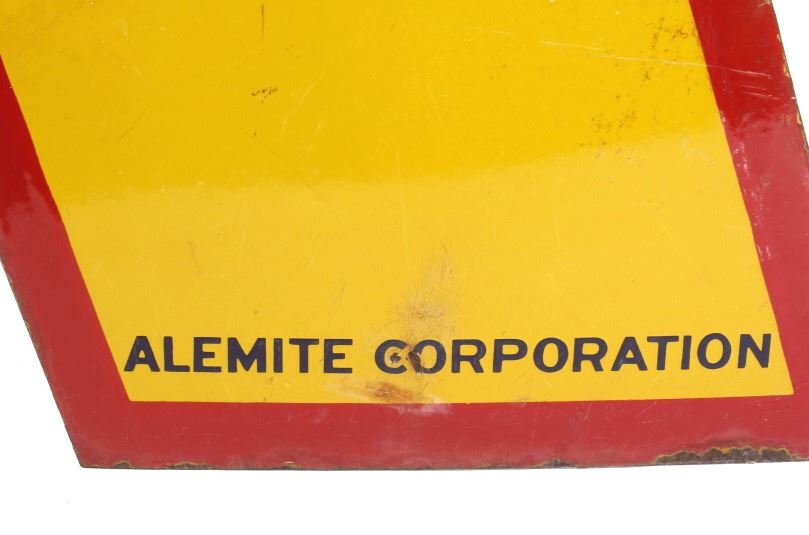Official Alemite Die-Cut Service Advertising Sign