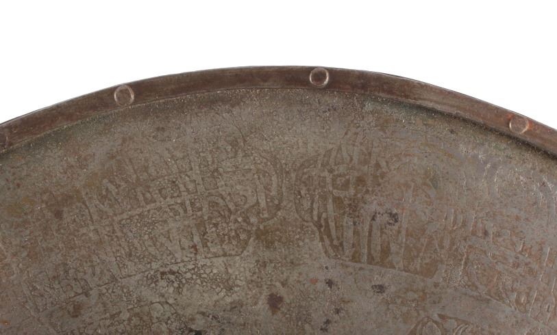 Antique Persian Etched Sipar Shield