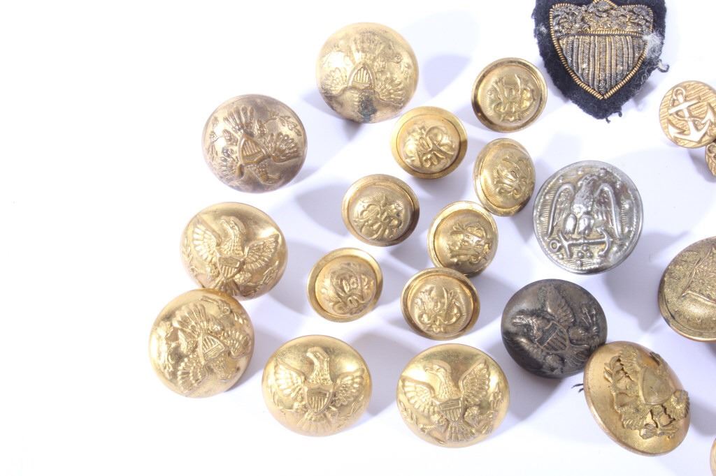 Civil War Uniform Brass Button Collection