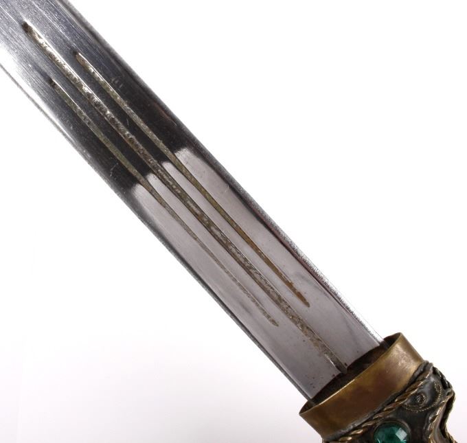 Persian Qama Double-Edged Short Sword & Scabbard