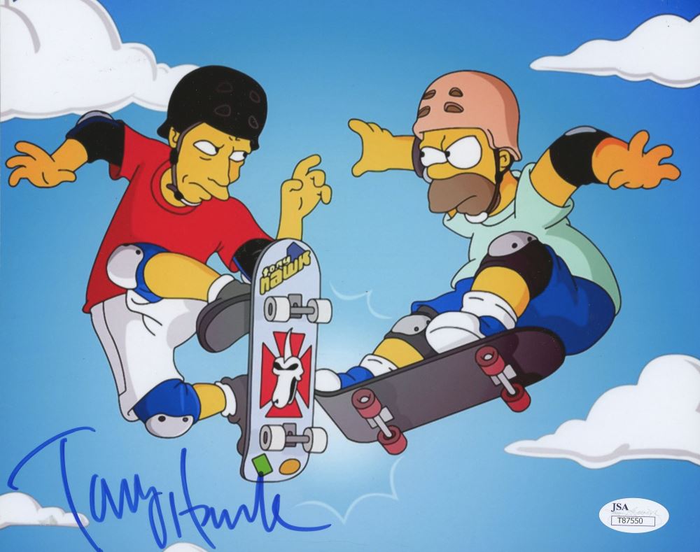 Tony Hawk Signed "The Simpsons" 8x10 Photo (JSA COA)