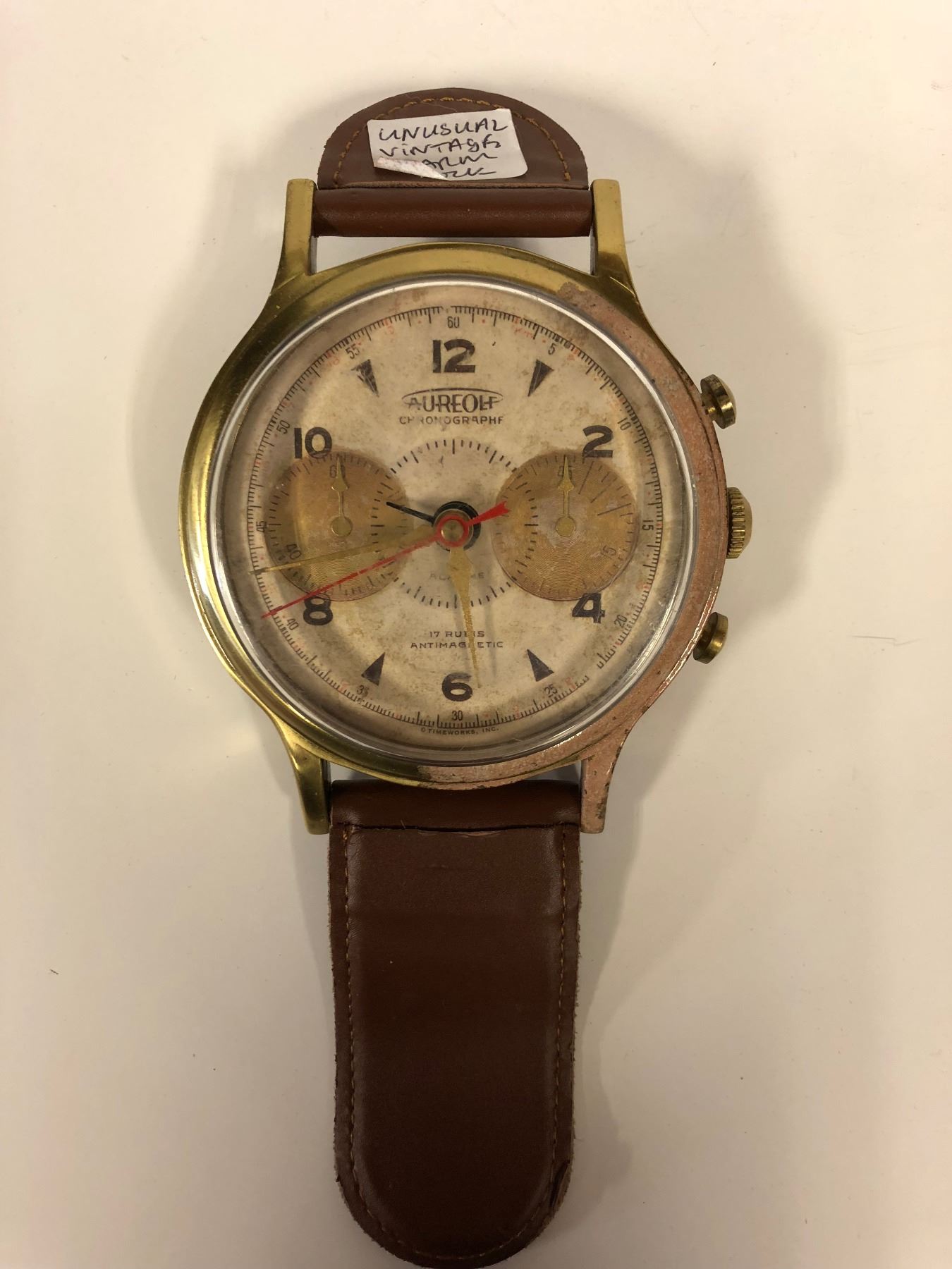 COLLECTIBLE 1950'S AUREOLE QUARTZ ALARM CLOCK (WORKING CONDITION)