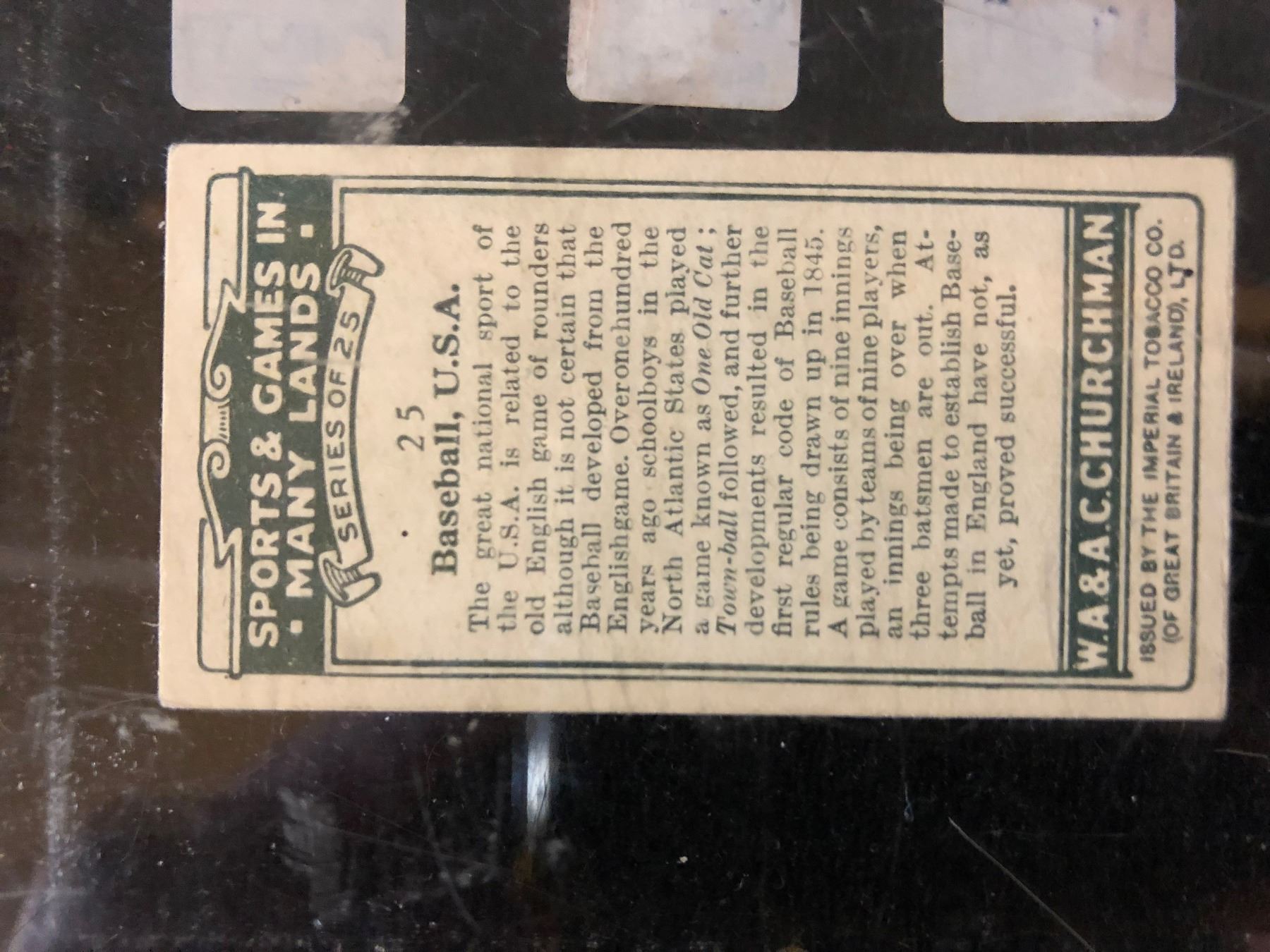 BABE RUTH RARE 1929 Churchman's Sports Tobacco Baseball Card (MINT)