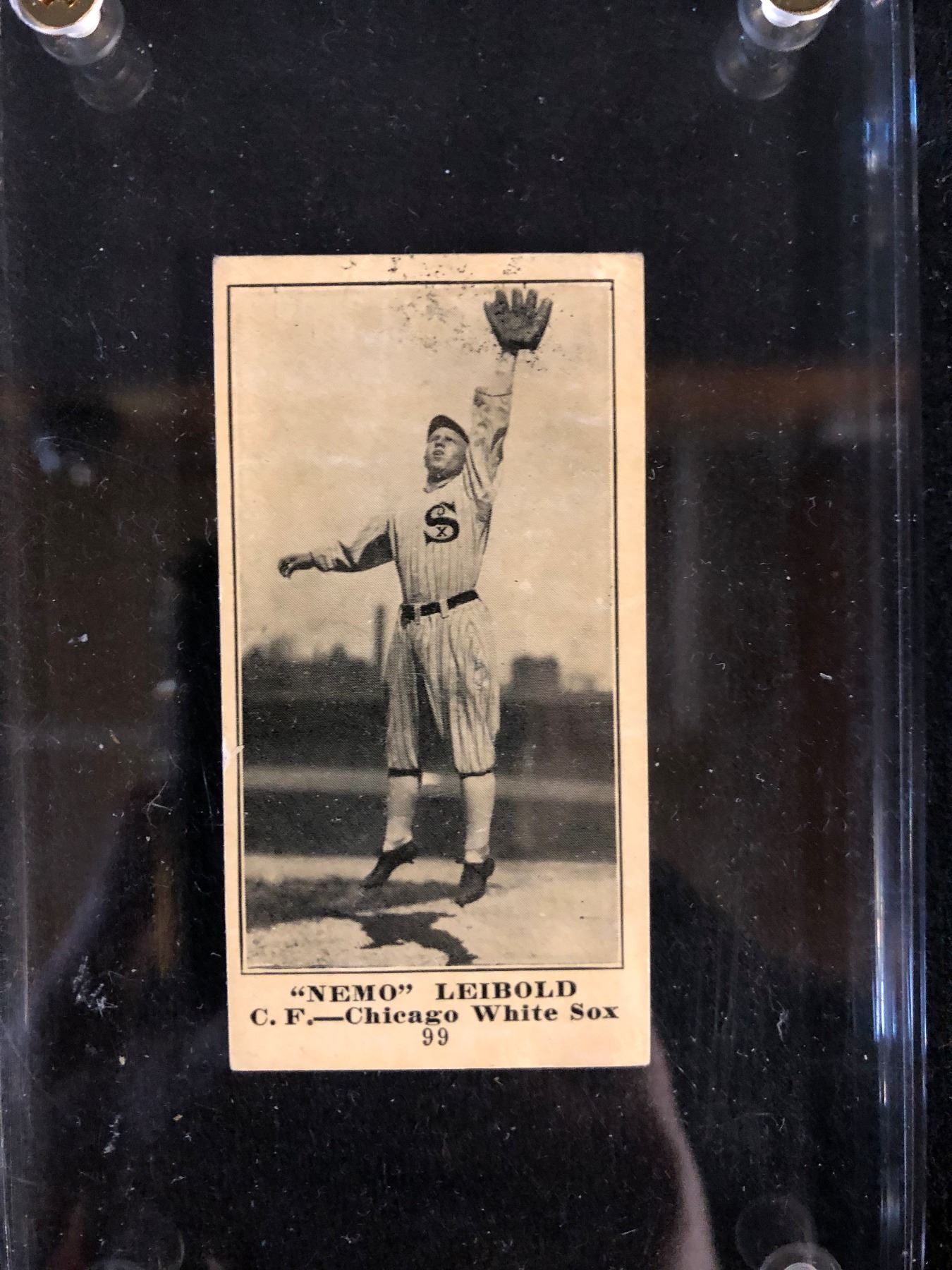 VINTAGE "NEMO" LEIBOLD C.F-CHICAGO WHITE SOX (99) CARD