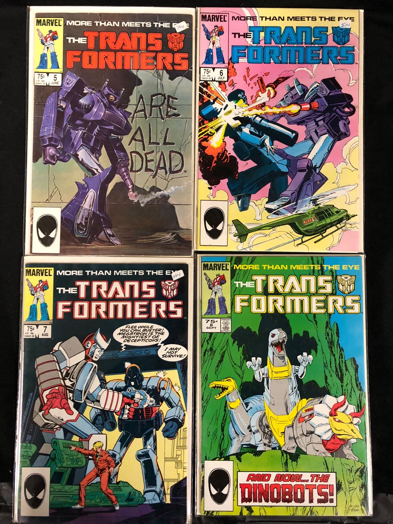 TRANSFORMERS #5-8 (MARVEL COMICS)