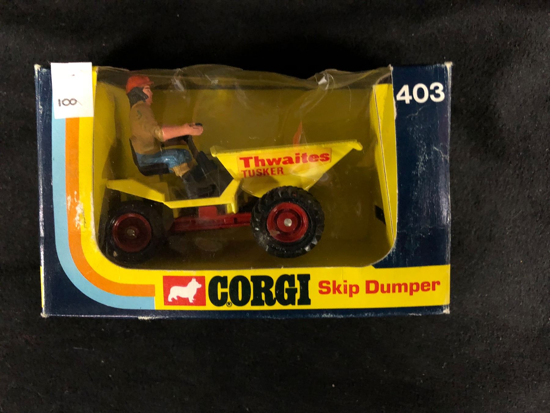 VINTAGE CORGI SKIP DUMPER #403 (IN BOX)