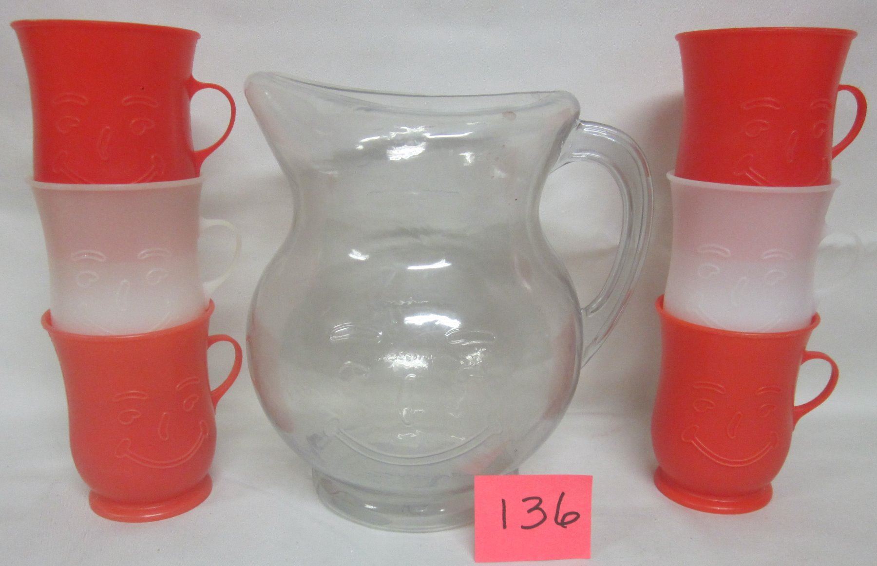 Vintage Kool-Aid smiling face pitcher/jug - 6 cups