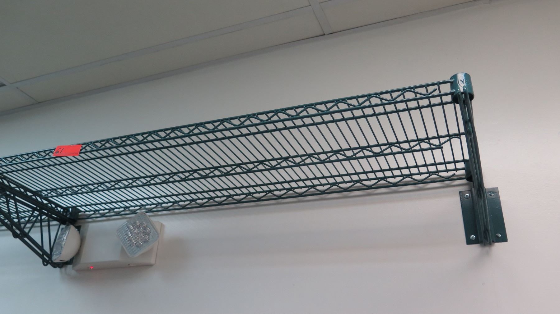 Qty 2 Winco Wall Mount Wire Shelving Each Approx 47 X 14