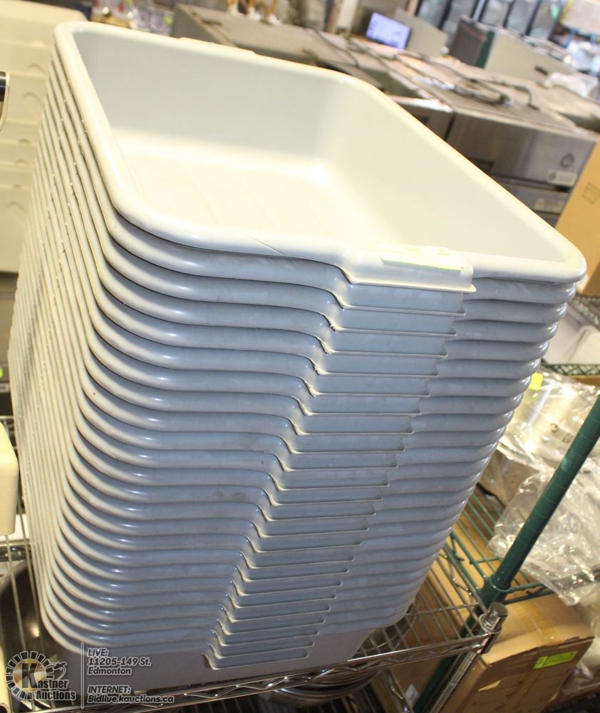 24 NEW GREY BUS BINS