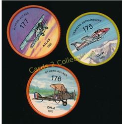 1960's Jello Coins Lot Of 3 DH-4, CL-41 & Atlas