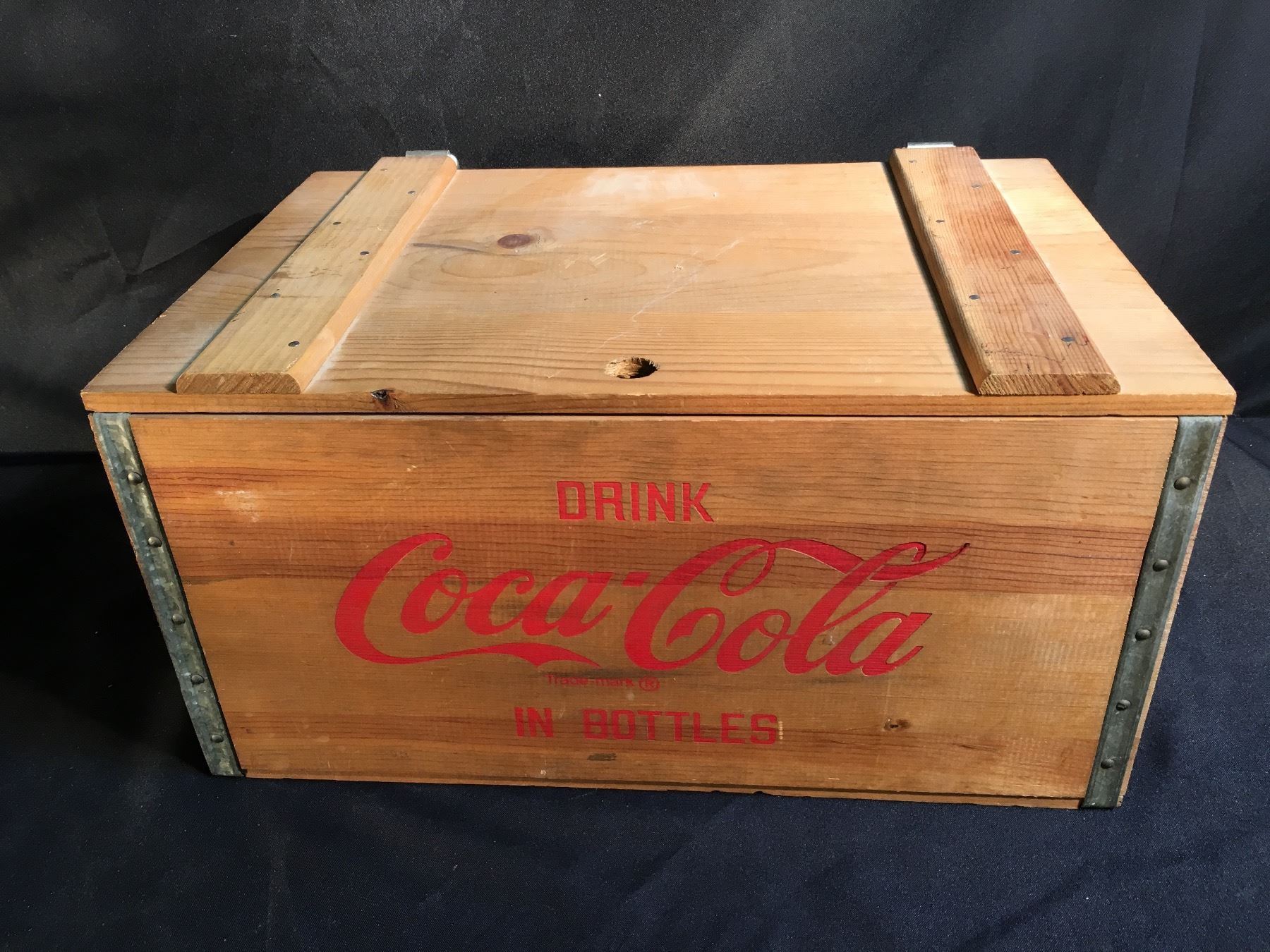 Vintage Coca-Cola Wooden Bottle Box, 18'' Wide