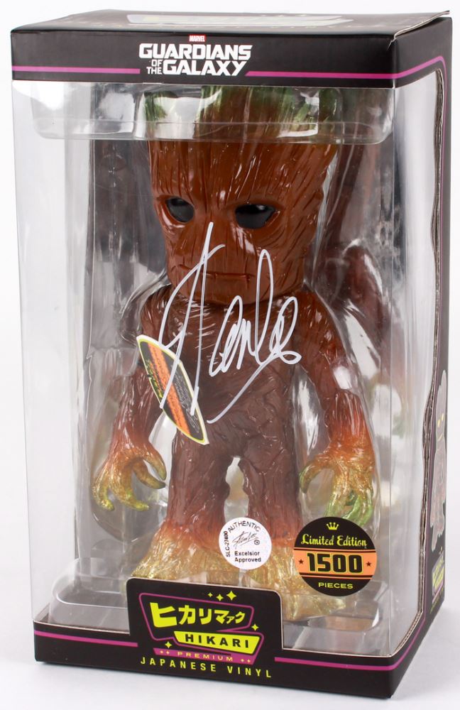 Stan Lee Signed Groot "Guardians of the Galaxy" Marvel Hikari Vinyl ...