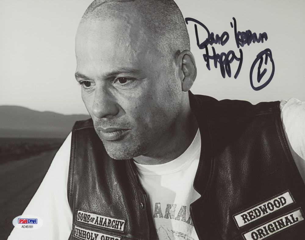 David Labrava Signed "Sons of Anarchy" 8x10 Photo Inscribed "Happy ...