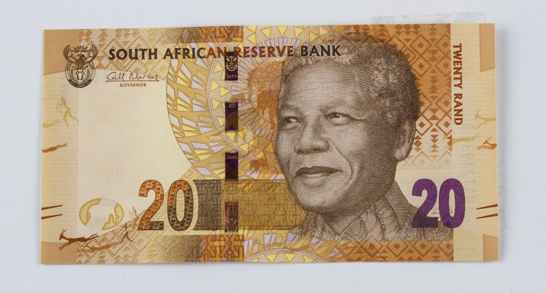 South Africa 20 Rand Bill Note south-africa-20-rand-bill-note