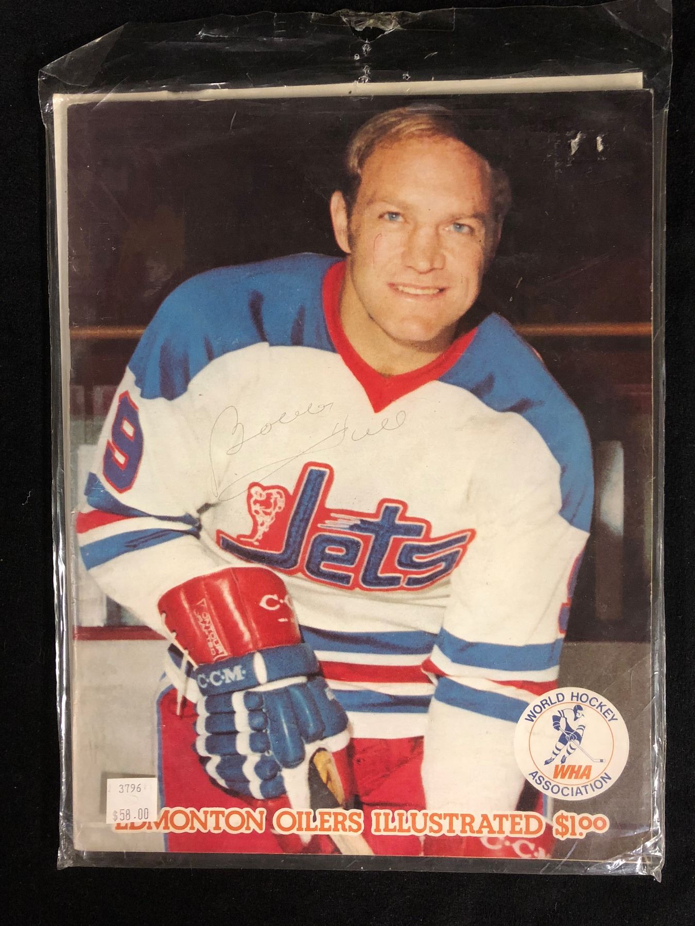 VINTAGE EDMONTON OILERS ILLUSTRATED MAGAZINE (BOBBY HULL COVER)