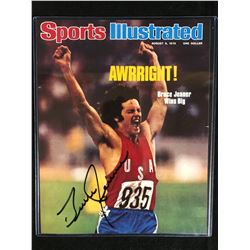 VINTAGE 1976 SPORTS ILLUSTRATED MAGAZINE (BRUCE JENNER COVER) AUTOGRAPHED