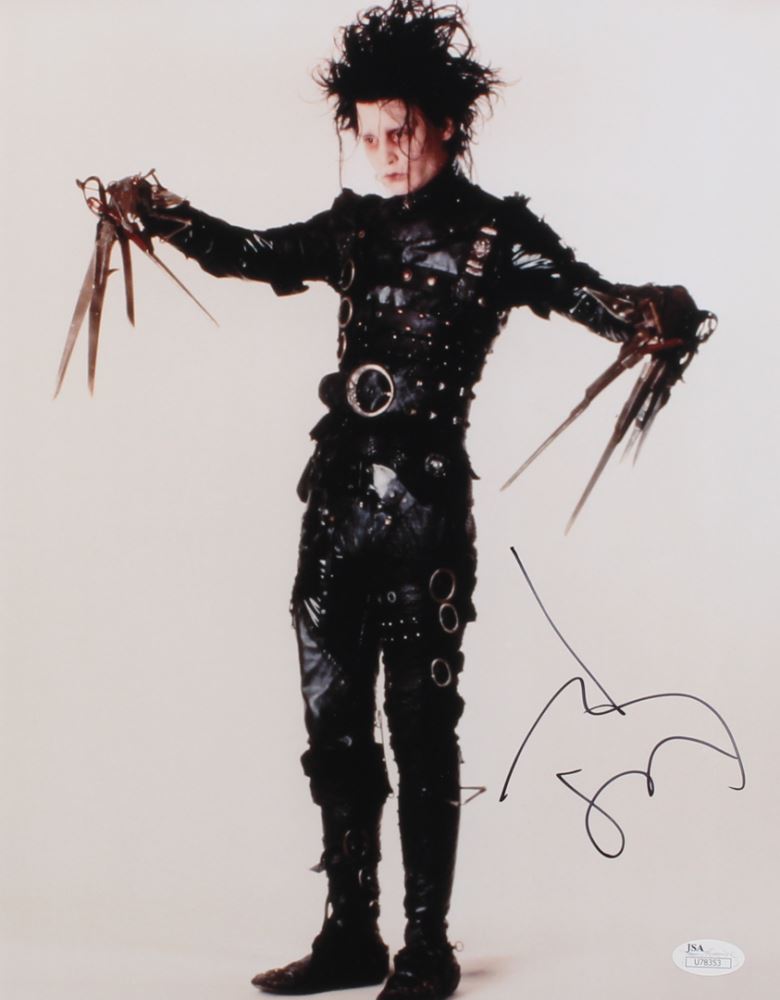 Johnny Depp Signed "Edward Scissorhands" 11x14 Photo (JSA COA)