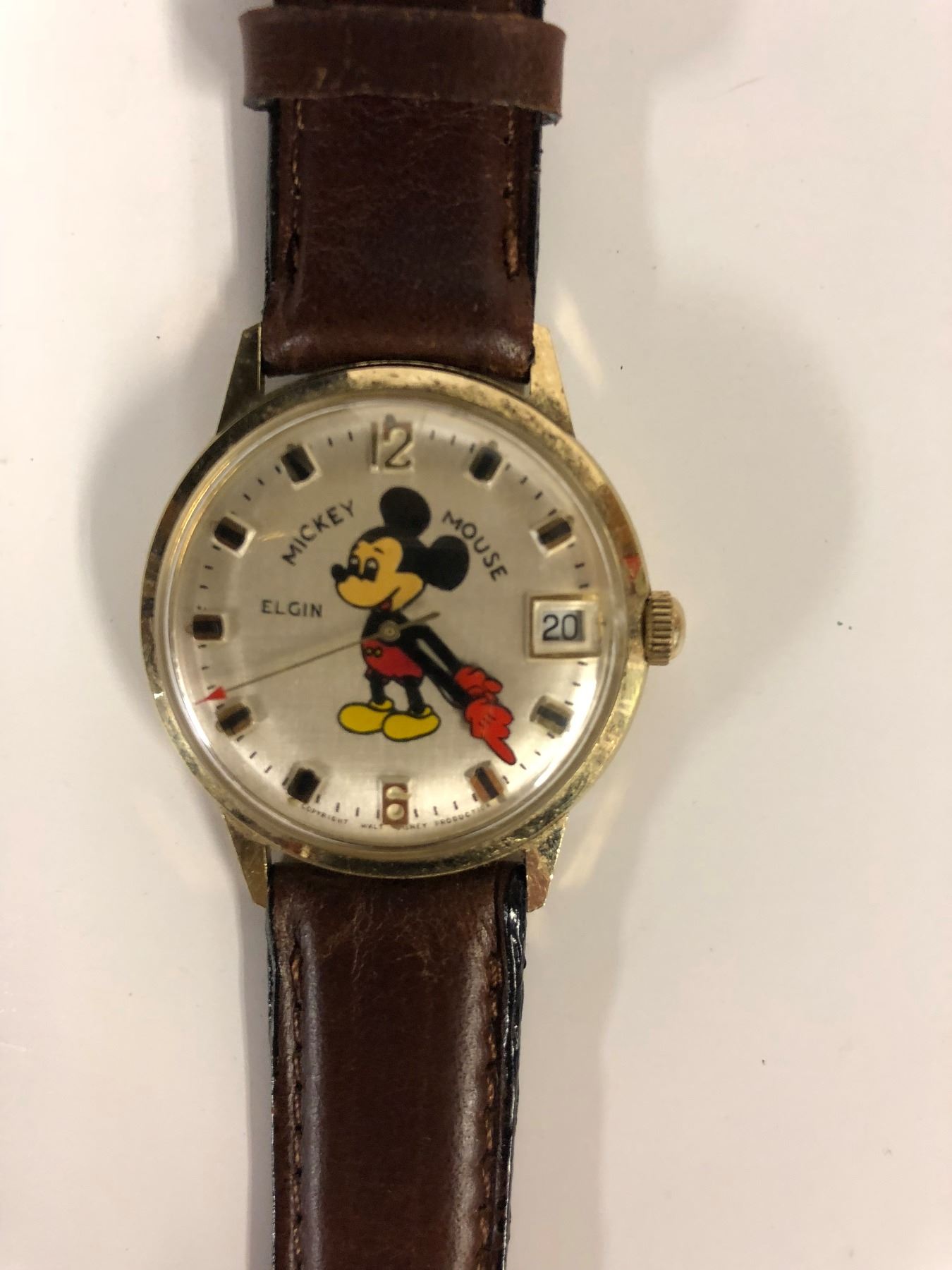 1950's ELGIN MICKEY MOUSE WRIST WATCH (AUTOMATIC)