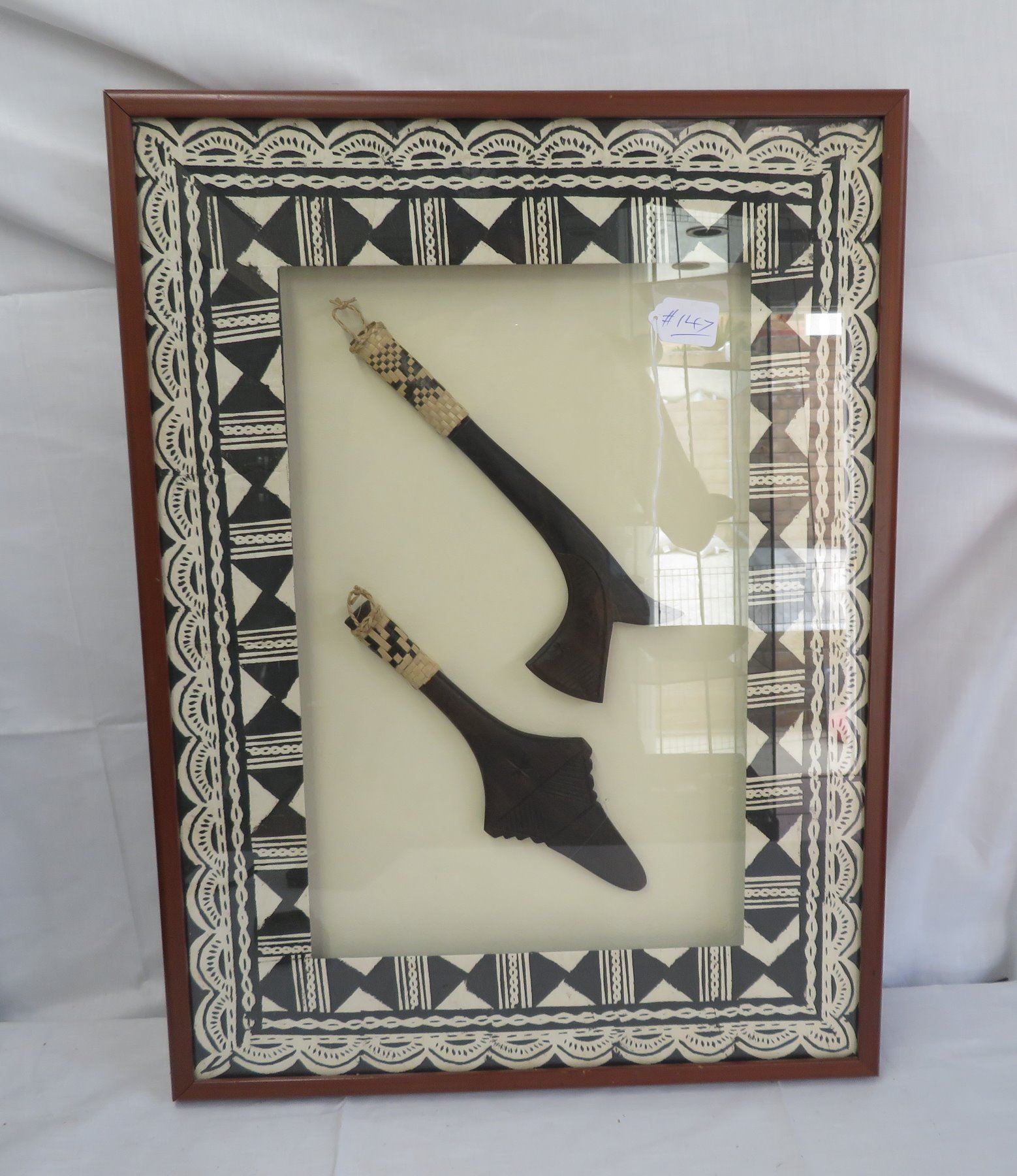 Framed Fijian Clubs