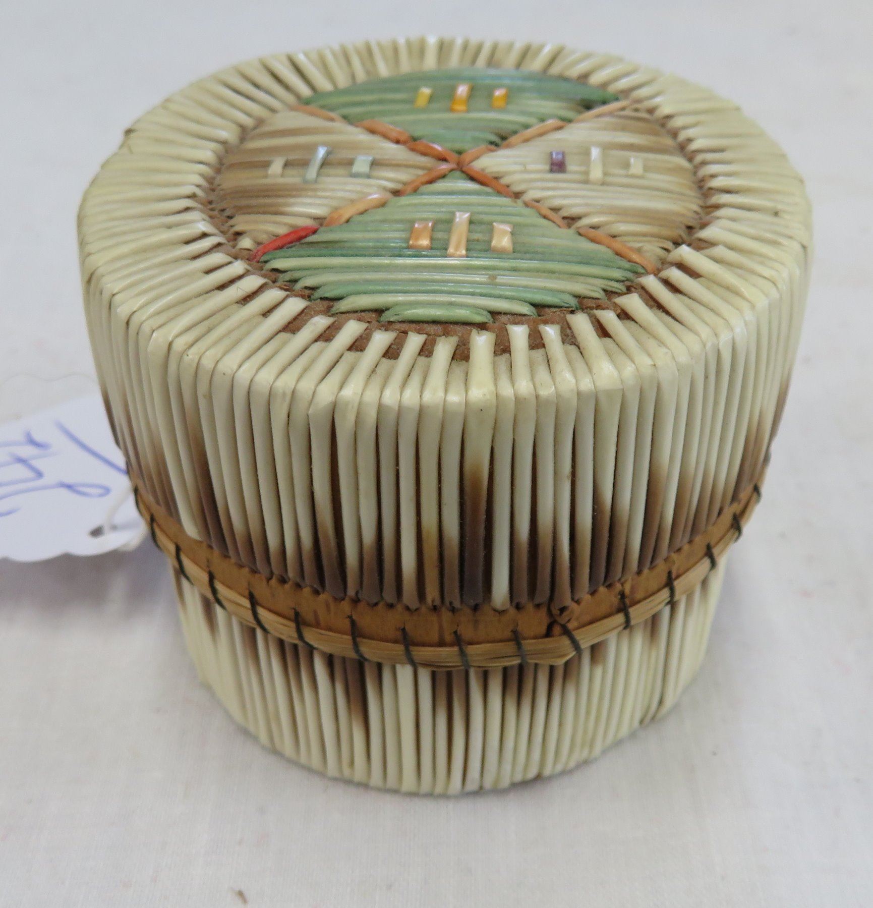 Birch Bark & Porcupine Quill Basket