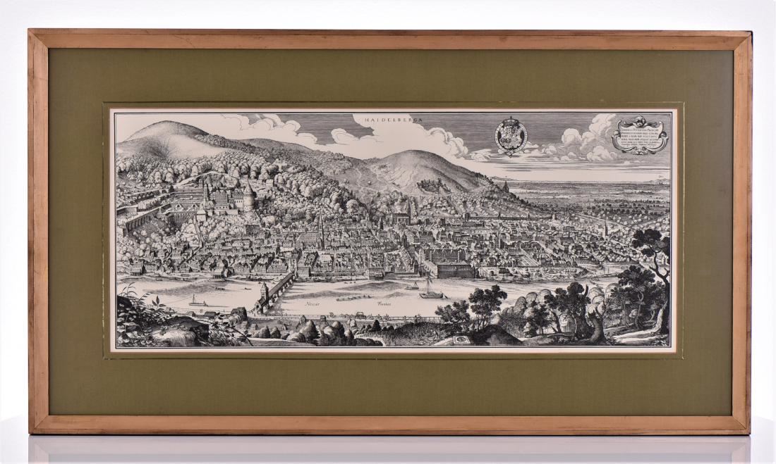 Matthaus Merian Map, Listed Artist,(1593-1650)