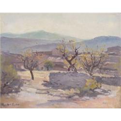 Paul Surtel (1893-1985) French, LANDSCAPE, oil painting on board, 13 x 16 1/4", signed lower le...