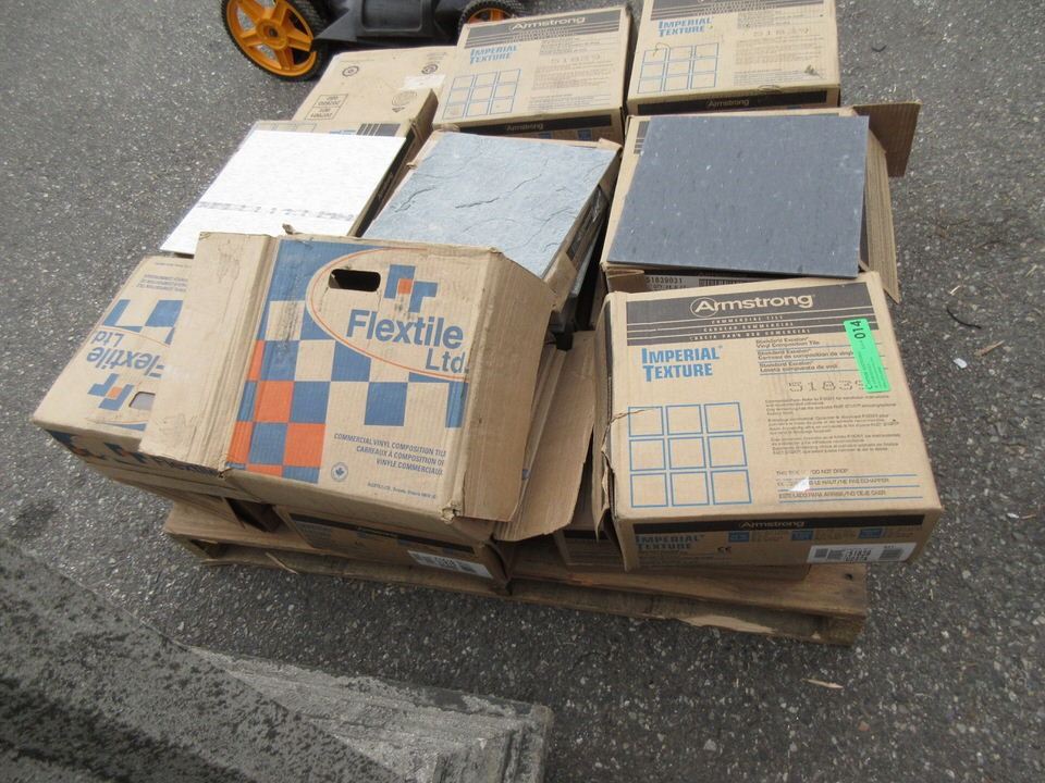 18 Boxes of Floor Tile - Grey, Black & Beige