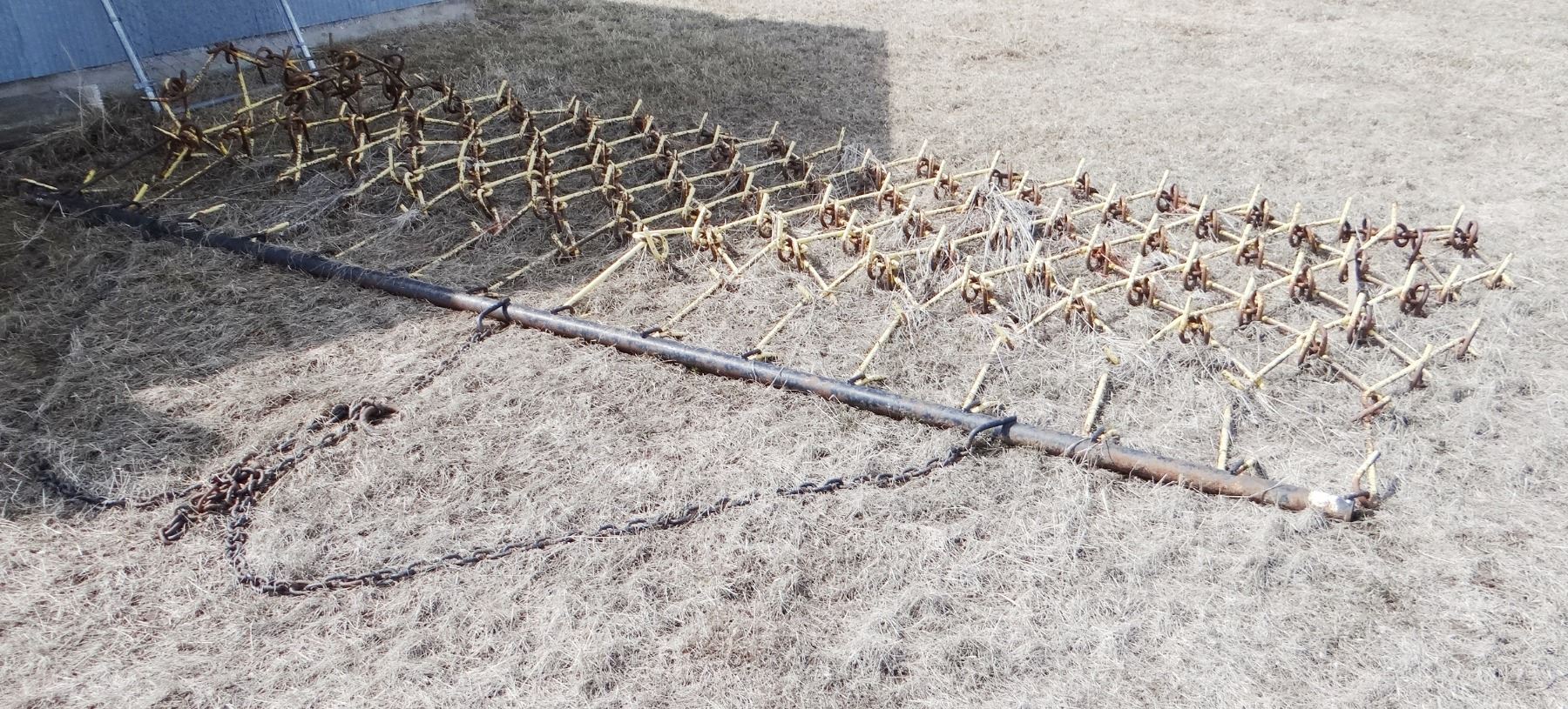 Pasture harrow, 16’, chain-style