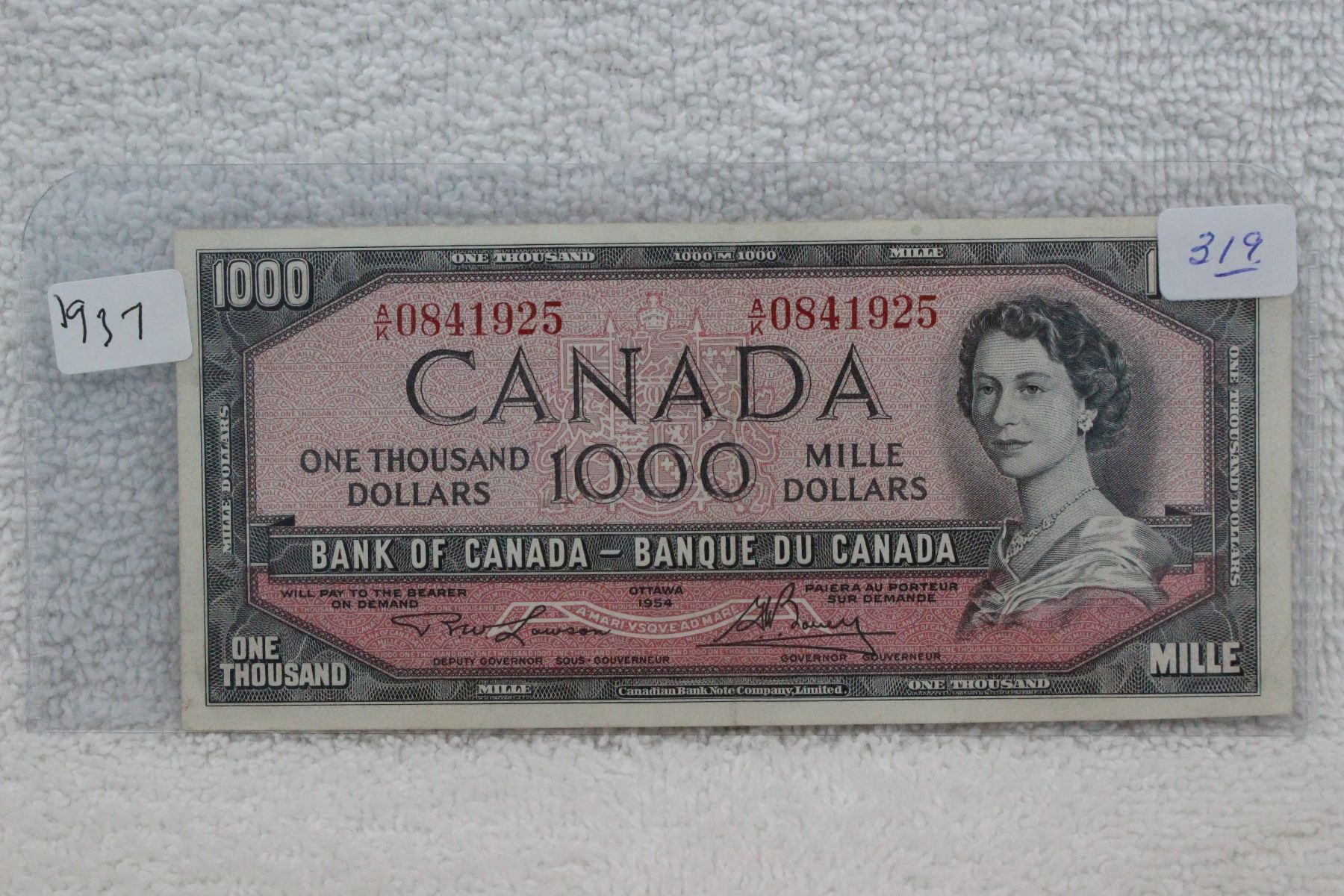 Canadian $1000 Dollar Bill