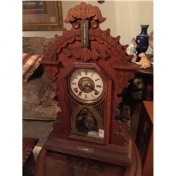 E. Ingraham & Co. oak shelf clock Bristol CT