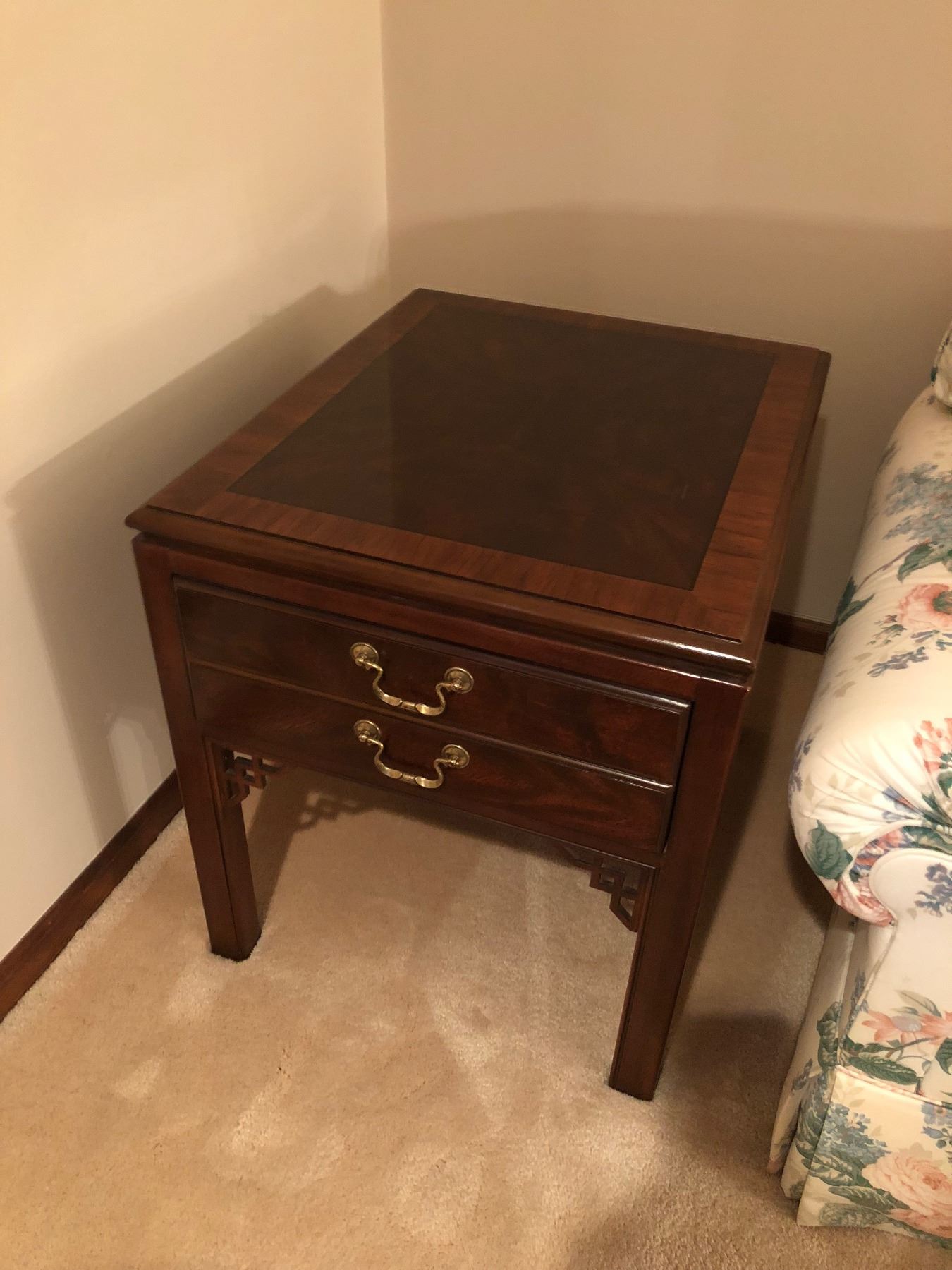 Custom Mahogany Drexel End Table