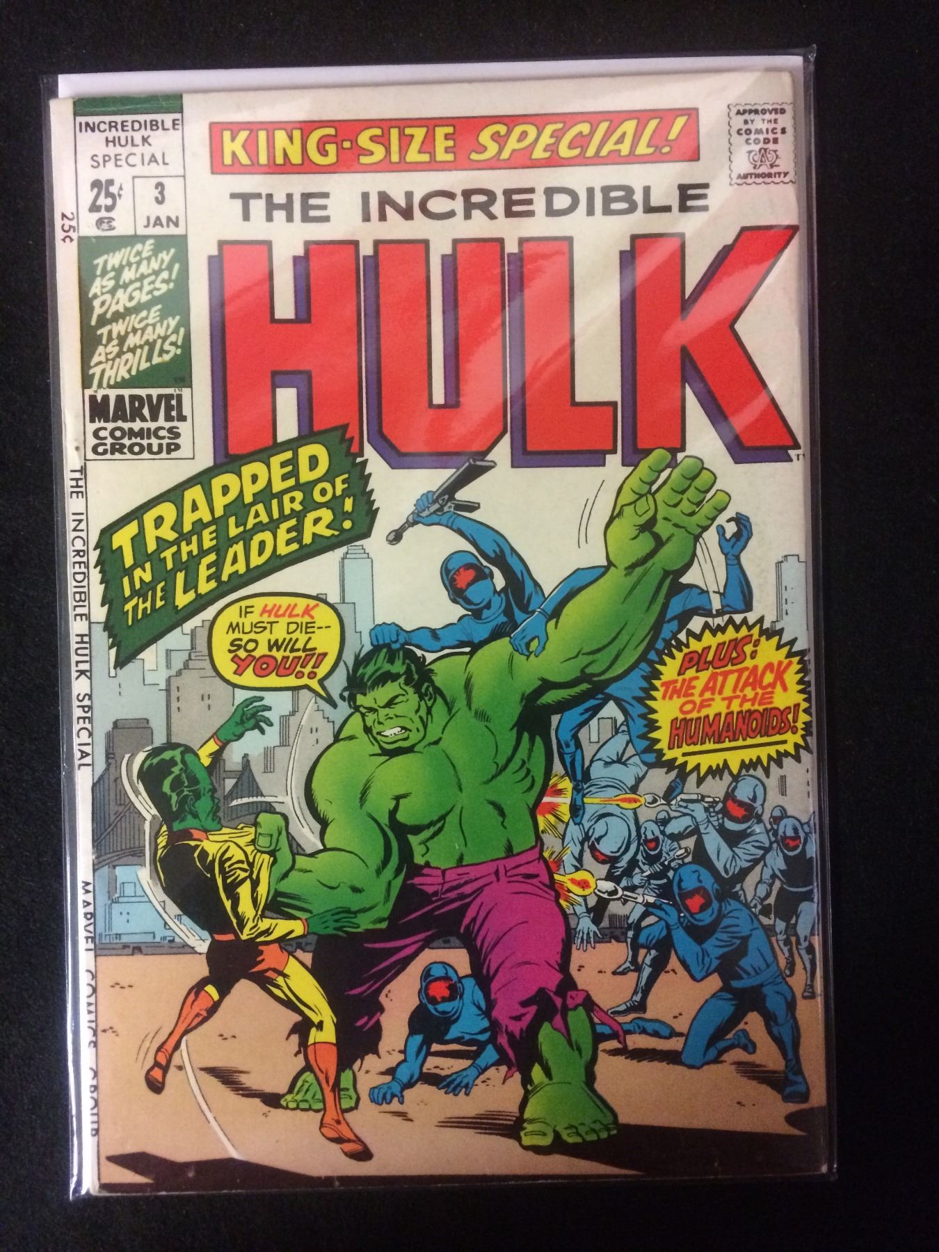 INCREDIBLE HULK #3 (MARVEL COMICS) -KING SIZE SPECIAL-