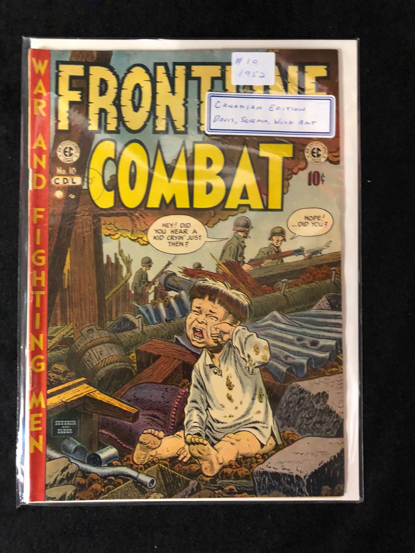 1952 FRONTLINE COMBAT #10 (EC COMICS) CANADIAN EDITION - DAVIS, SEVERAN ...