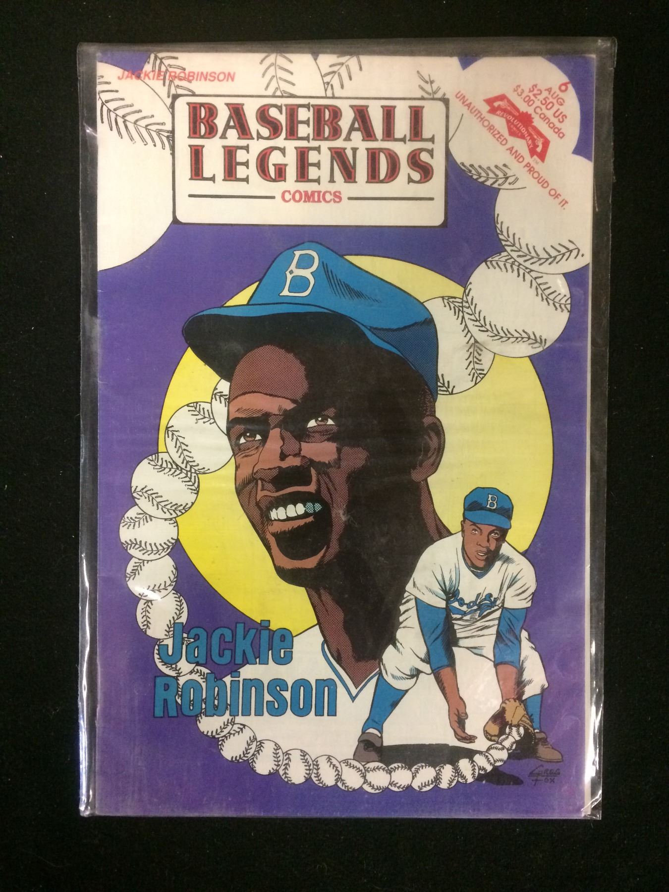 BASEBALL LEGENDS JACKIE ROBINSON COMIC BOOK