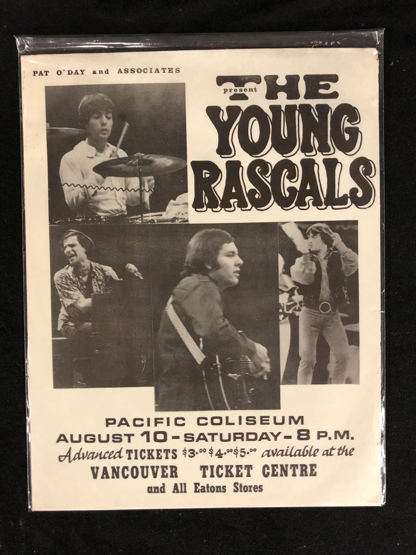 ORIGINAL "THE YOUNG RASCALS" CONCERT PROGRAM