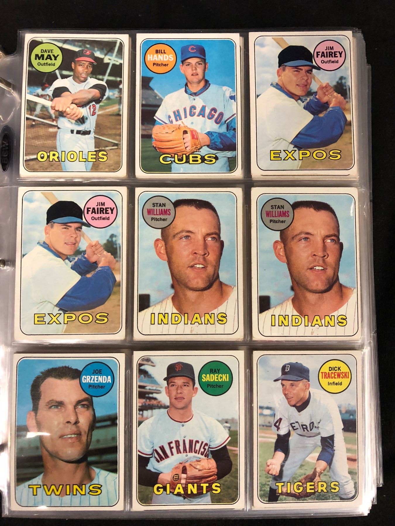 1969 TOPPS BASEBALL CARDS (STARS & ROOKIES INCLUDED) GOOD CONDITION