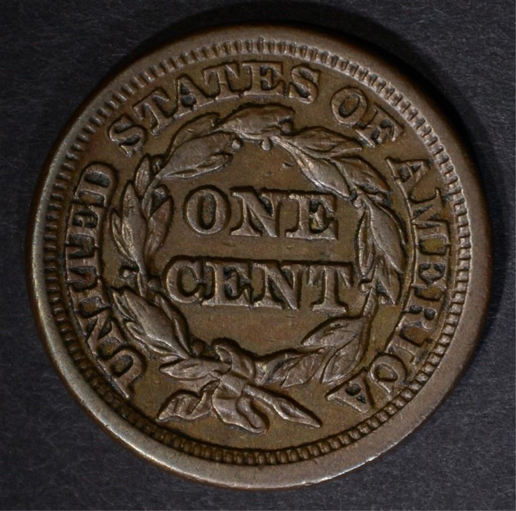 1847/7 LARGE CENT, CH XF+